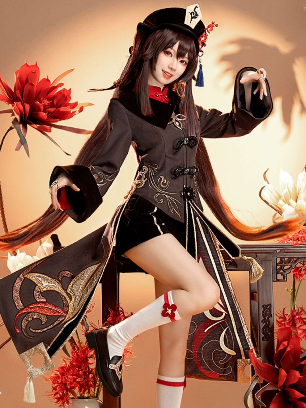Genshin Impact Hutao Premium Version Cosplay Costume – Rainybear